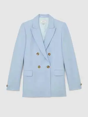 REISS Magda Double-breasted Peak-lapel Suit Jacket
