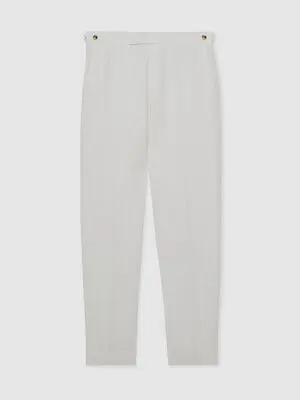 REISS Atlantic Tailored Tailored Fit Linen-twill Classic-fit Suit Trousers