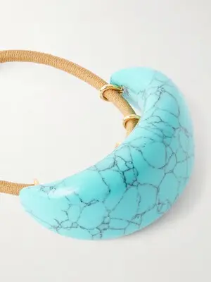JENNIFER BEHR Winona Resin-embellished Hair Tie - Blue