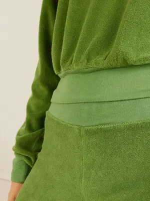 Eterne Cotton-blend Wide-leg Terry Cloth Lounge Pants