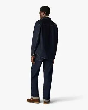 Casablanca Indigo Raw Denim Straight Leg Jeans