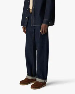 Casablanca Indigo Raw Denim Straight Leg Jeans