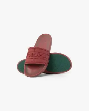 Casablanca Burgundy Logo Pool Slides