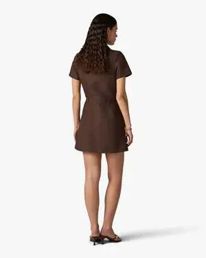 Casablanca Monogram Canvas Midi Dress - Dark Brown