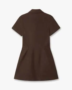 Casablanca Monogram Canvas Midi Dress - Dark Brown