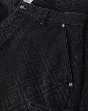 Casablanca Monogram Cargo Denim Jeans