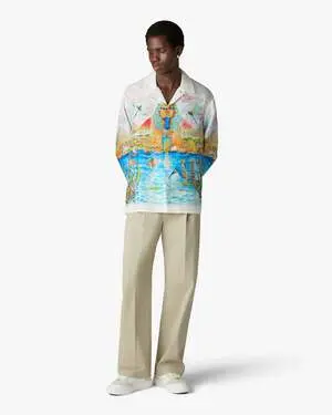 Casablanca Pleated Straight Leg Trousers