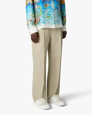 Casablanca Pleated Straight Leg Trousers