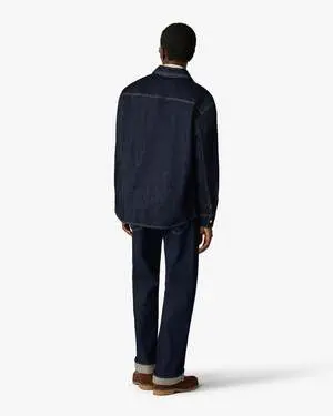 Casablanca Indigo Raw Denim Long Sleeve Shirt