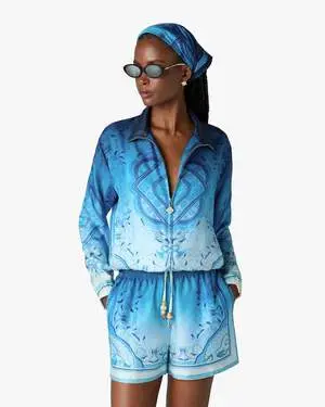 Casablanca Gradient Egyptian Rug Silk Track Jacket