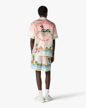 Casablanca Ethereal Short Sleeve Silk Shirt