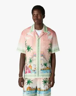 Casablanca Ethereal Short Sleeve Silk Shirt