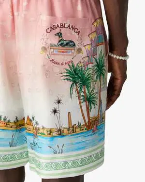 Casablanca Ethereal Silk Shorts