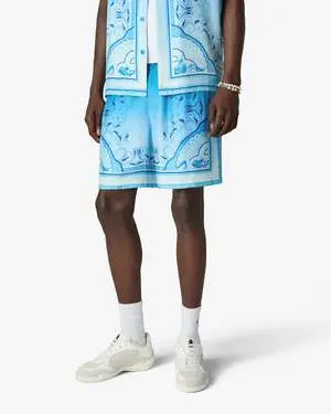 Casablanca Gradient Egyptian Rug Silk Shorts