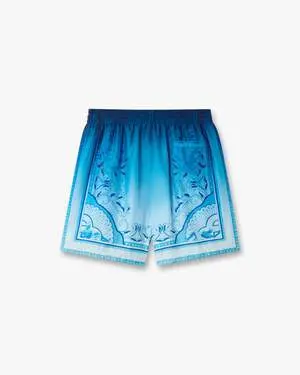 Casablanca Gradient Egyptian Rug Silk Shorts