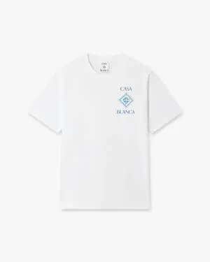 Casablanca Pool Short Sleeve T-shirt - White