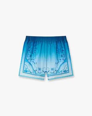 Casablanca Gradient Egyptian Rug Silk Shorts
