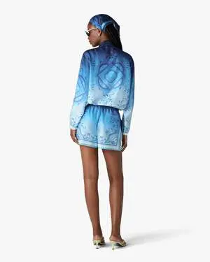 Casablanca Gradient Egyptian Rug Silk Shorts