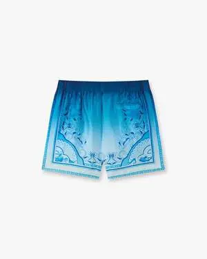 Casablanca Gradient Egyptian Rug Silk Shorts