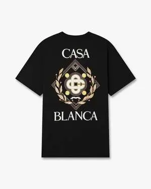 Casablanca Championship Short Sleeve T-shirt - Black