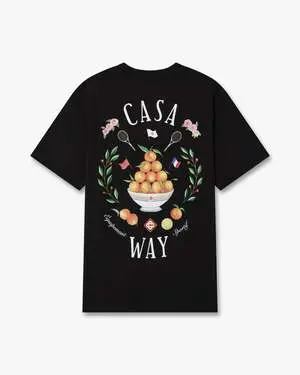 Casablanca Black Casaway Short Sleeve T-shirt