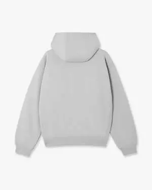 Casablanca Grey Diamond Logo Zip Hooded Sweatshirt - Multicolor