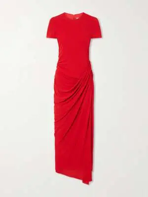 Erdem Draped Crepe Gown - Red