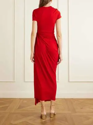 Erdem Draped Crepe Gown