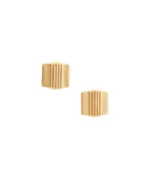 DEHANCHE Plated Brass Stud Earrings - Gold