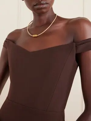 DEHANCHE Hollyhock Leather Necklace