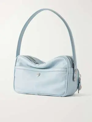 Acne Studios Leather Shoulder Bag With Logo Detail