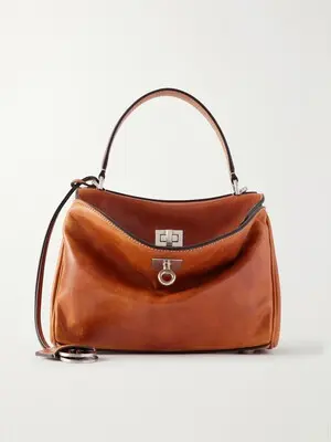 Balenciaga Rodeo Mini Leather Shoulder Bag - Brown
