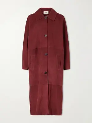 ARMA Judy Oversized Suede Coat - Brown