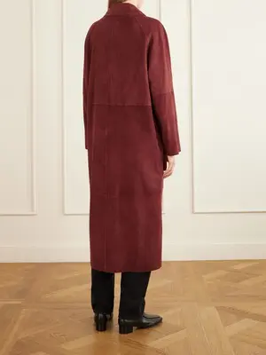 ARMA Judy Oversized Suede Coat - Brown