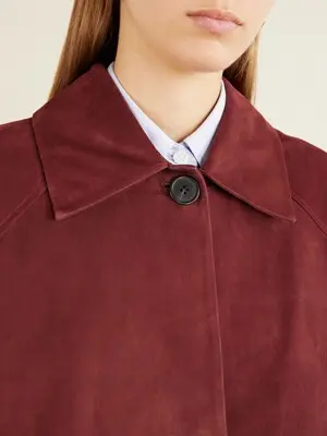 ARMA Judy Oversized Suede Coat - Brown