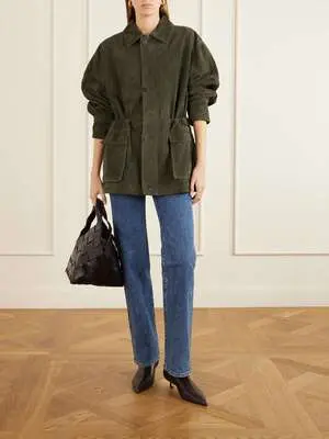 ARMA Maeve Paneled Suede Jacket