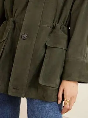 ARMA Maeve Paneled Suede Jacket