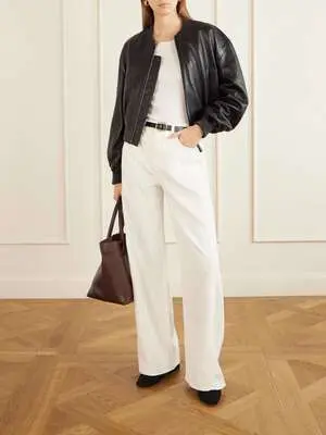 ARMA Hannan Leather Bomber Jacket