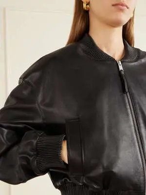 ARMA Hannan Leather Bomber Jacket
