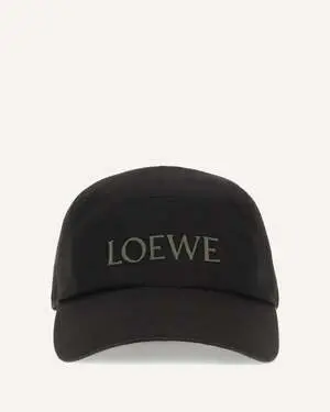 Loewe Cotton Drill Baseball Hat - Black