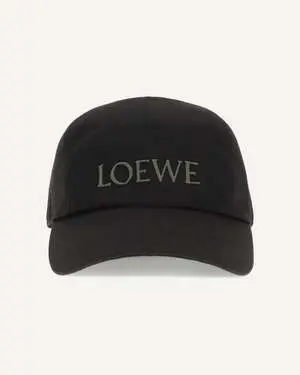 Loewe Cotton Drill Baseball Hat - Black