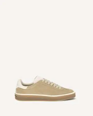 Loro Piana Suede Tennis Walk Sneakers - Beige