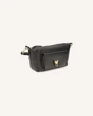 COCCINELLE Beat Generation Leather Shoulder Bag With Gold Tone Hardware