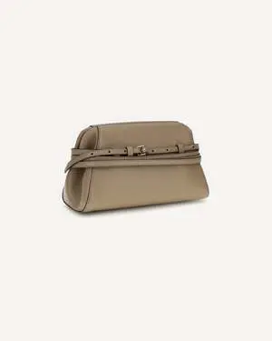 Moschino Belt-detail Clutch - Beige