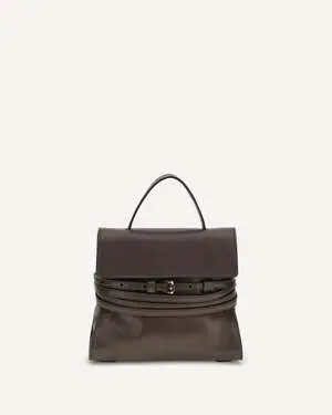 Moschino Tie Me Handbag - Brown