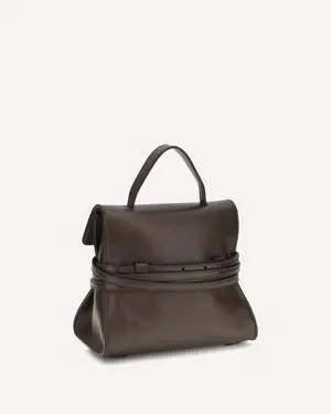 Moschino Tie Me Handbag - Brown