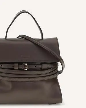 Moschino Tie Me Handbag - Brown