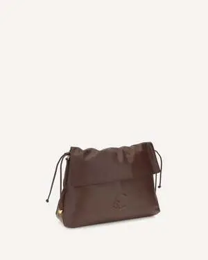 COCCINELLE Medium Lidia Shoulder Bag In Smooth Leather - Brown