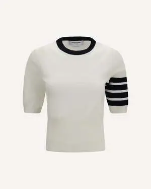 Thom Browne Hector Intarsia T-shirt - White