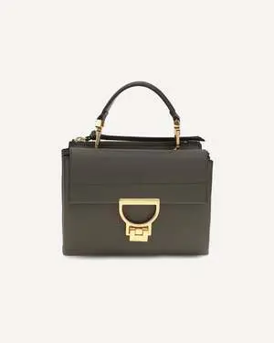 COCCINELLE Arlettis Calfskin Handbag With Gold Tone Hardware